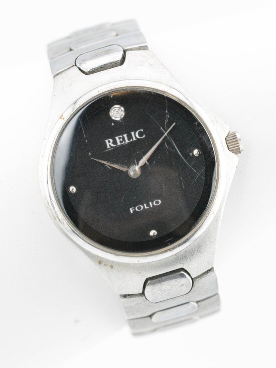Relic | Accessories | Relic Zr7728 Threehand Quartz Analog Mens Watch ...